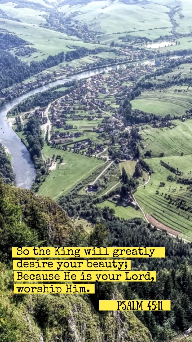 Plantilla de De Salmo 45:11 | PosterMyWall