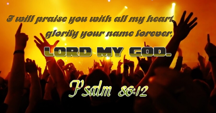 Plantilla de Psalm 86:12 | PosterMyWall