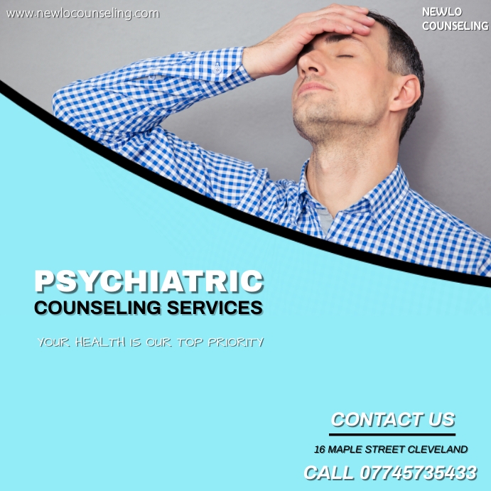 Psychiatric Counseling Services Ad Template | PosterMyWall