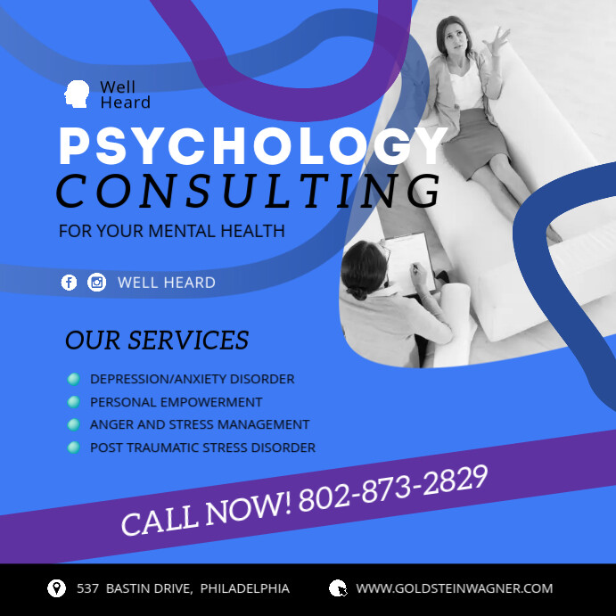 psychiatric counseling services Template | PosterMyWall