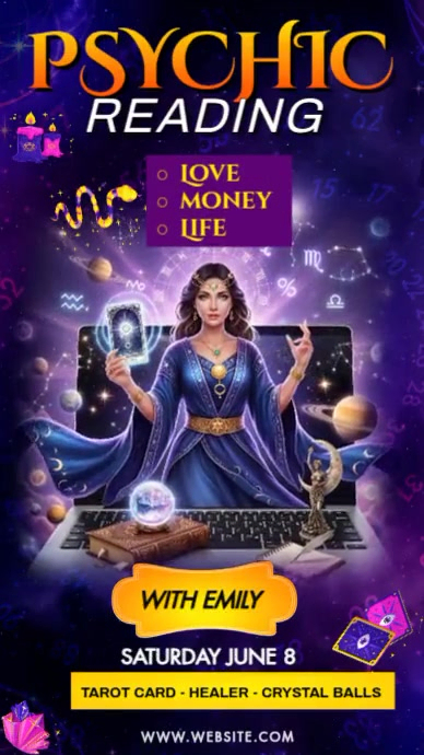 Psychic Reading Design Template | PosterMyWall