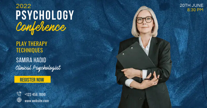 Psychology Conference Facebook Template | PosterMyWall