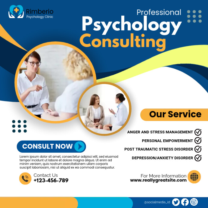 Copy of PSYCHOLOGY THERAPY SERVICE | PosterMyWall