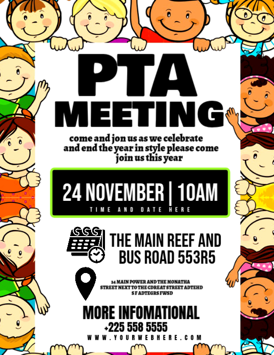 pta meeting Template | PosterMyWall