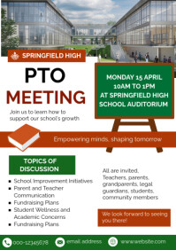 Pto pta meeting flyer template | PosterMyWall