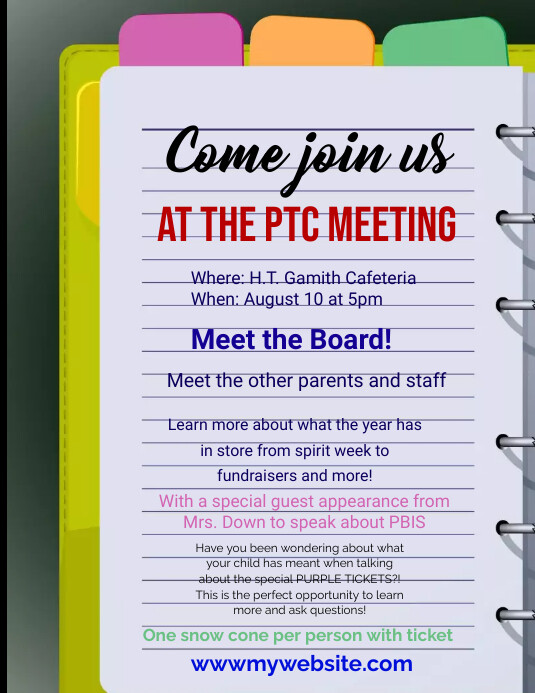 Plantilla de ptc meeting flyers | PosterMyWall