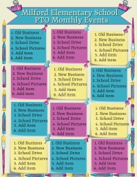 PTO Upcoming Events Template | PosterMyWall