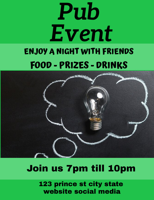 Pub Night Template | PosterMyWall