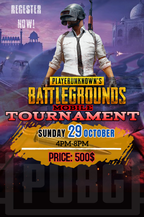 PUBG EVENT Template | PosterMyWall