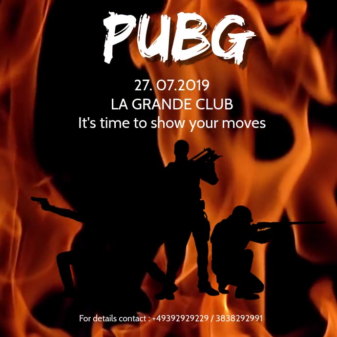 Copy of PUBG FIRE VIDEO AD 5 | PosterMyWall