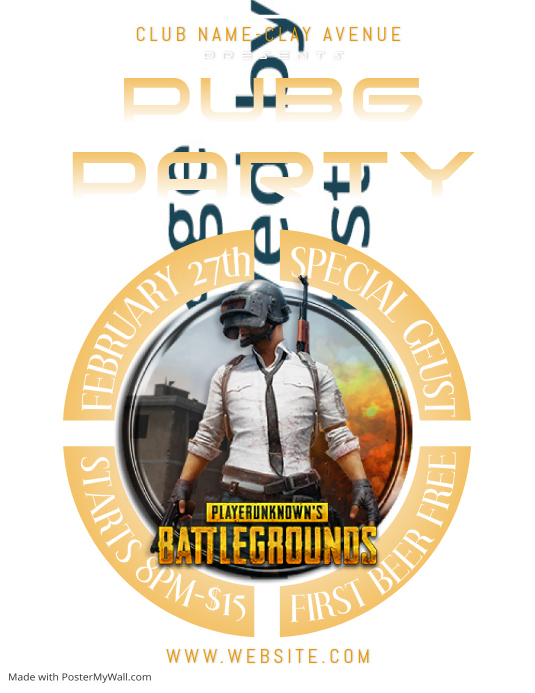 Copy of PUBG FLYER TEMPLATE | PosterMyWall