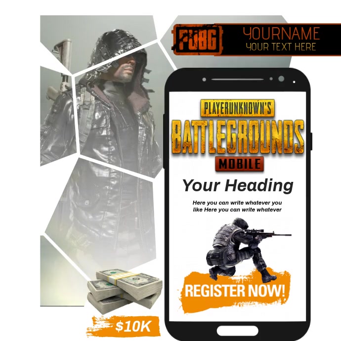 PUBG TOURNAMENT ad video digital Template | PosterMyWall