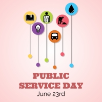 Public service day template | PosterMyWall