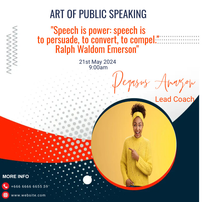 PUBLIC SPEAKING Template | PosterMyWall