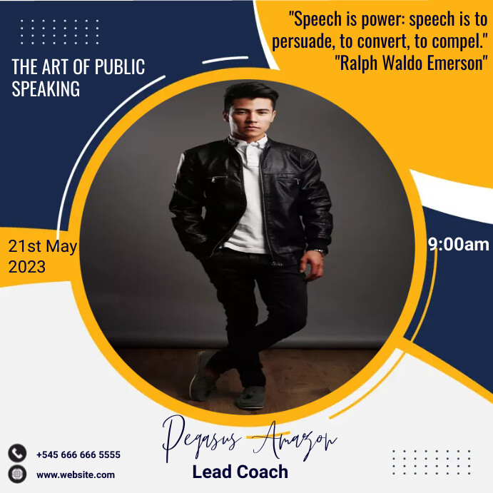 PUBLIC SPEAKING Template | PosterMyWall