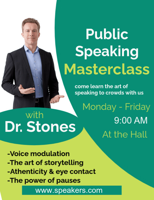 Copy of Public Speaking Flyer | PosterMyWall
