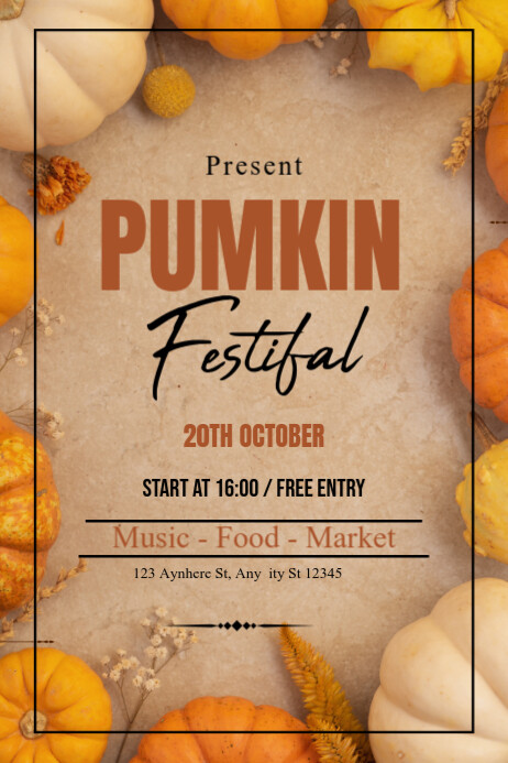 pumkin festival Template | PosterMyWall