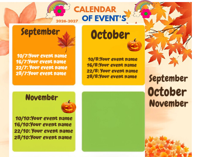 Pumpkin Bucket List Flyer (us Letter) Template | PosterMyWall