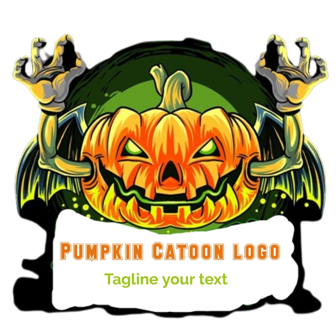 Pumpkin Cartoon logo Template | PosterMyWall