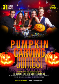 Pumpkin Carving Contest Flyer Template | PosterMyWall