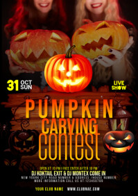 Pumpkin Carving Contest Template | PosterMyWall