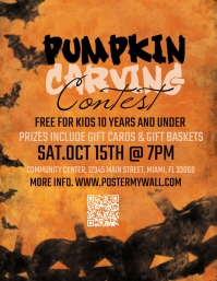 Pumpkin Carving Contest Flyer Template | PosterMyWall