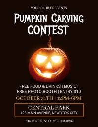 Pumpkin Carving Contest Invite Template | PosterMyWall