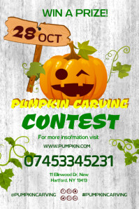 halloween pumpkin carving poster Template | PosterMyWall