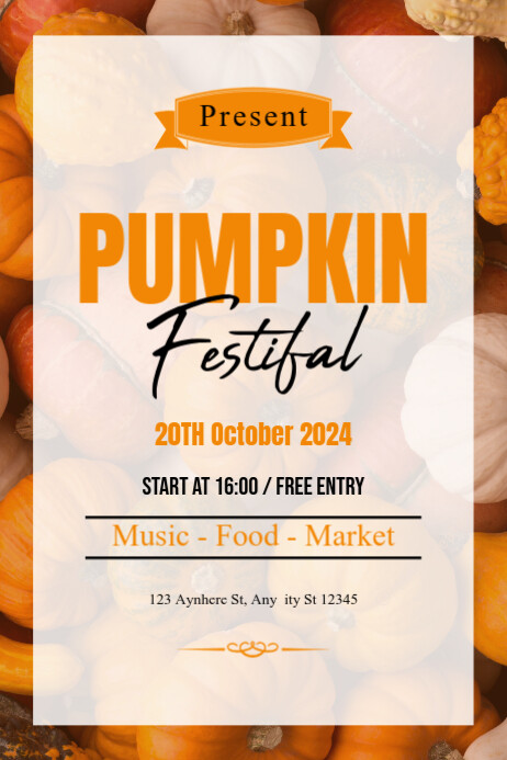 pumpkin festival Template | PosterMyWall