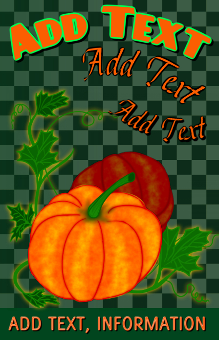 Pumpkin template | PosterMyWall