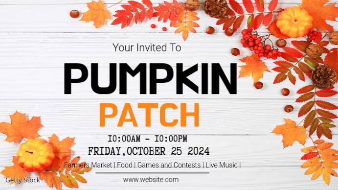 Pumpkin patch Template | PosterMyWall