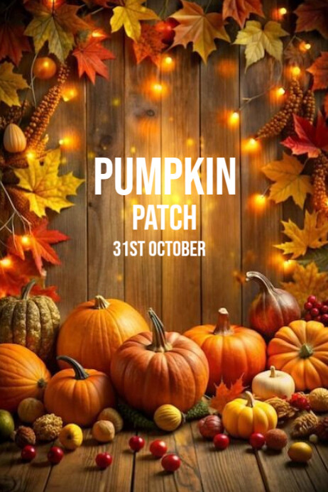 Pumpkin Patch Template | PosterMyWall