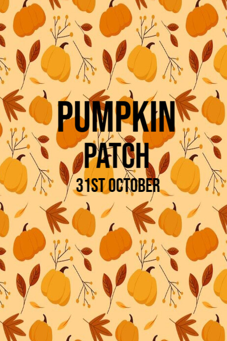 Pumpkin Patch Template | PosterMyWall