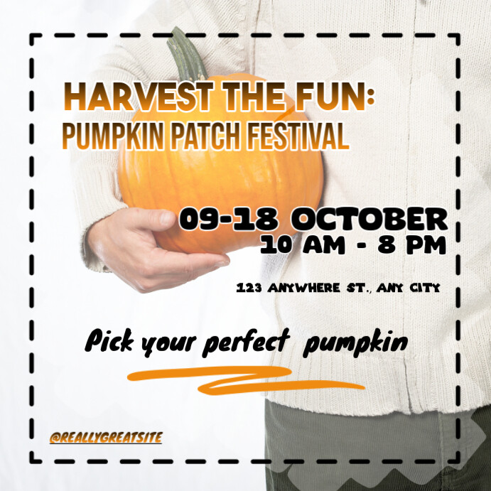 Plantilla de Pumpkin Patch Festival | PosterMyWall