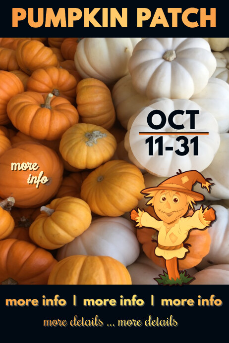 Copy of Pumpkin Patch Poster (1) | PosterMyWall
