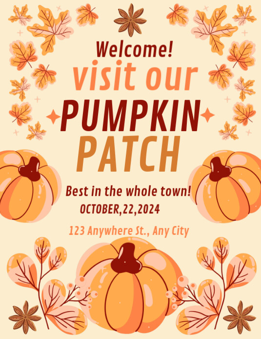 Copy of Pumpkin patch Poster 2024 | PosterMyWall