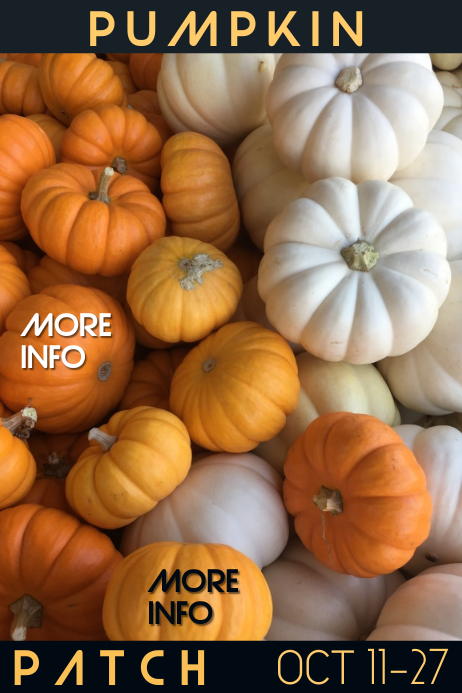 Pumpkin Patch Poster Template | PosterMyWall