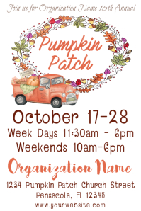 Pumpkin Patch Poster Template | PosterMyWall