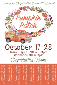 Pumpkin Patch Poster Template | PosterMyWall