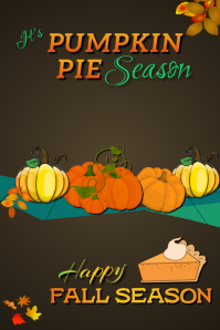 Pumpkin Season Poster Template | PosterMyWall