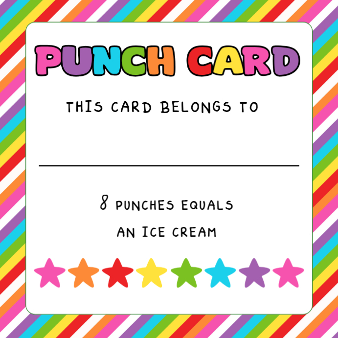Modèle punch card | PosterMyWall