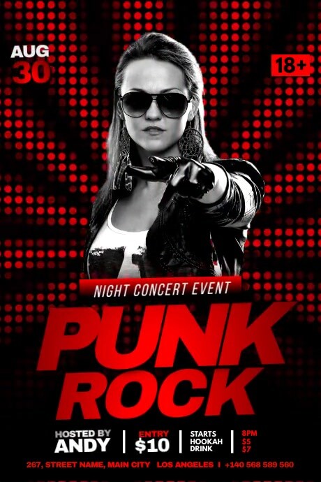 Punk Indie Rock Concert Template | PosterMyWall