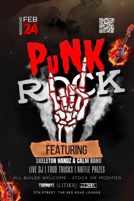 Punk Rock Night Poster Template | PosterMyWall
