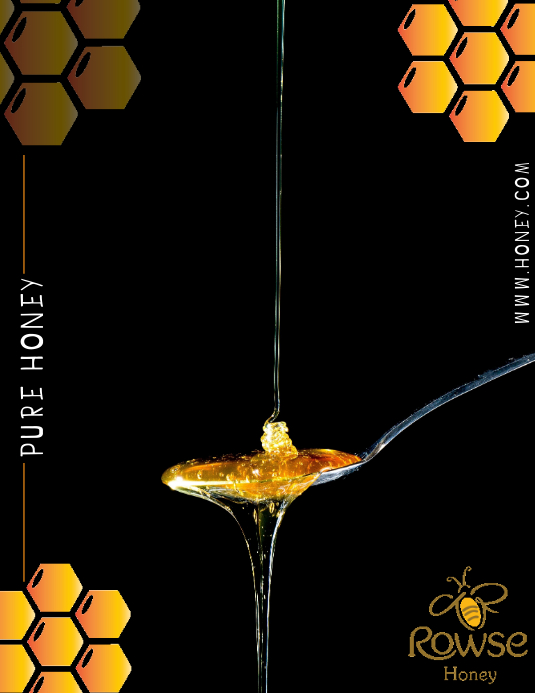 Pure Honey flyer template | PosterMyWall