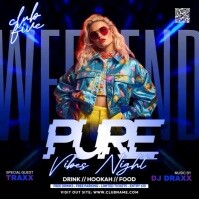 Pure Vibes Weekend Template | PosterMyWall