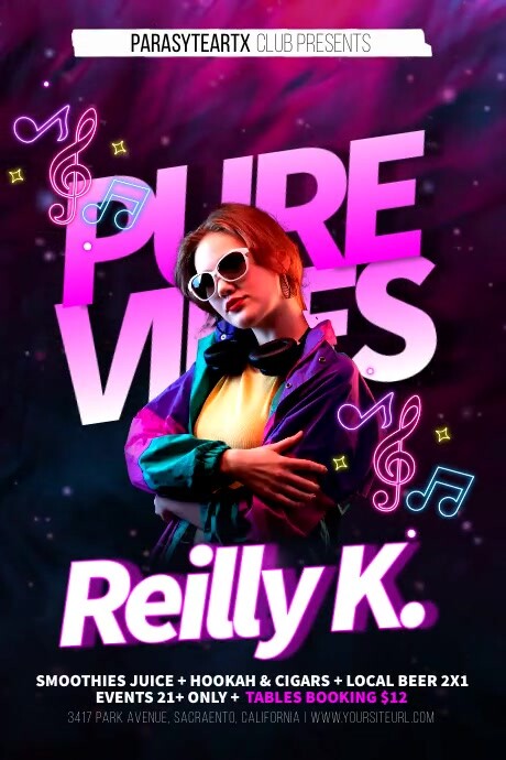 Pure Vibes Tuesday Template | PosterMyWall