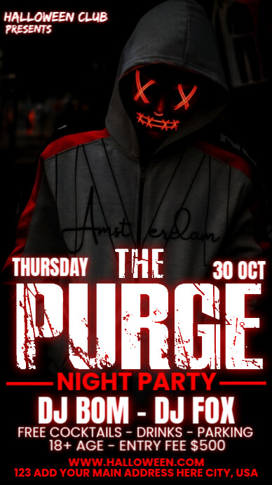Purge Night Party Template | PosterMyWall