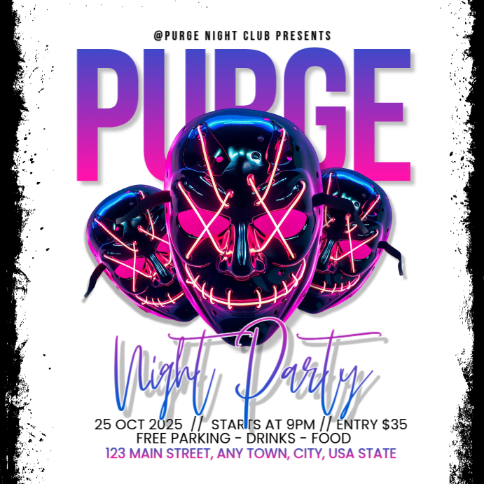 Copy of Purge Night Party | PosterMyWall