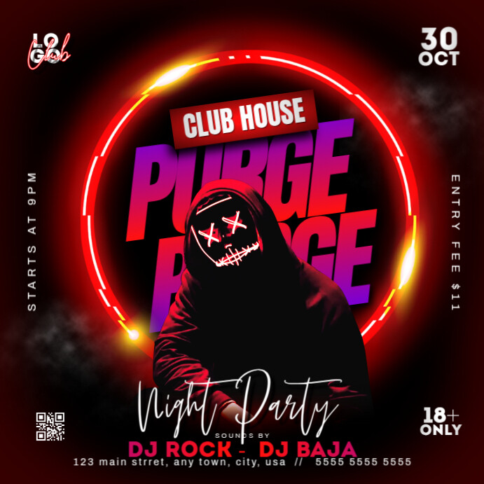 Purge Night Party Template | PosterMyWall