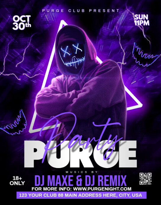 Copy of Purge Party | PosterMyWall